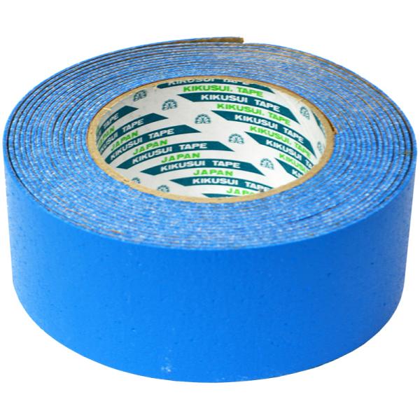 道路や駐車場等に用いられるラインテープ。道路のレーン表示や整列、通行区分表示、駐車スペース表示などに適しています。反射ビーズが基材に練り込まれていますので反射ビーズ露出後は車のライト等を反射します。メーカー：菊水テープ株式会社型番：キクライ...