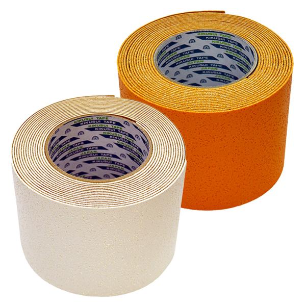 道路や駐車場など、通行量の多い場所に適する線引用のキクラインテープです。反射ビーズ入りで車のライトなどを反射します。道路のレーン表示などにも使用されています。メーカー：菊水テープ株式会社型番：キクラインテープNo.317幅×長さ：100mm...