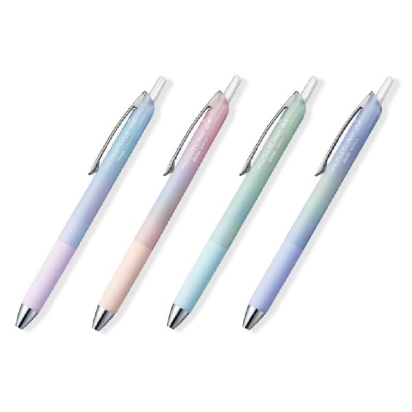 当店オリジナル4本セットです。朝の光をイメージした透明感のあるグラデーションに仕上げた限定軸です。軽い筆記感と心地よさを追求した新開発の油性インクボールペンです。筆記時の摩擦を極限まで軽減した摩擦レスボールペン。クッション性の高いスムーズな...