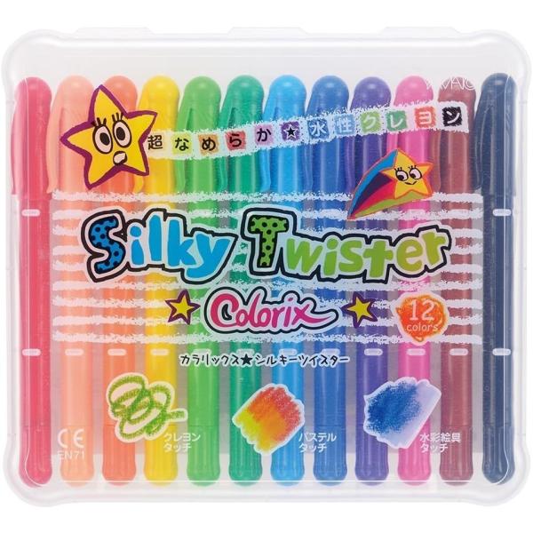【色数】12カラー【特長1】なめらかな描き味の水性クレヨン(細いタイプ)【特長2】弱い筆圧で幼児にも高齢者にも描きやすい【特長3】水性クレヨンなので、手が汚れても石鹸できれいに洗い落せる。【材質】主成分:顔料:脂肪酸誘導体【カラー12色】レ...