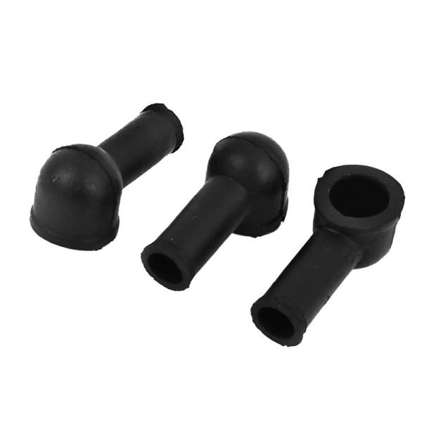 ◆商品名はコチラ：ACROPIX 端子絶縁保護カバー ブーツスリーブ 角度付き 12x8mm ブラック 3個 ◆商品情報：・3個 ゴム端子絶縁カバー・ターミナルエンド（キャップの内径）：12mm; ケーブルエントリー (スリーブの内径):8...