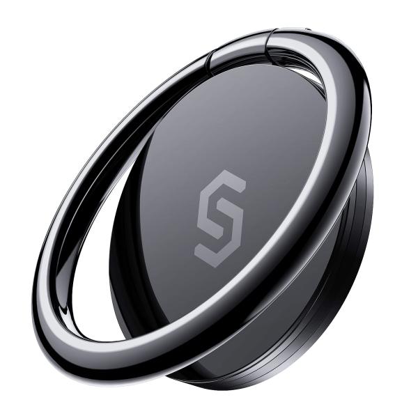◆商品名はコチラ：Syncwire スマホリング 携帯リング 薄型 360°回転 落下防止 指輪型 スタンド機能 ホールドリング フィンガーリング iPhon ◆商品情報：・【360度回転】360°回転のベースと180°動くリングで、好きな...