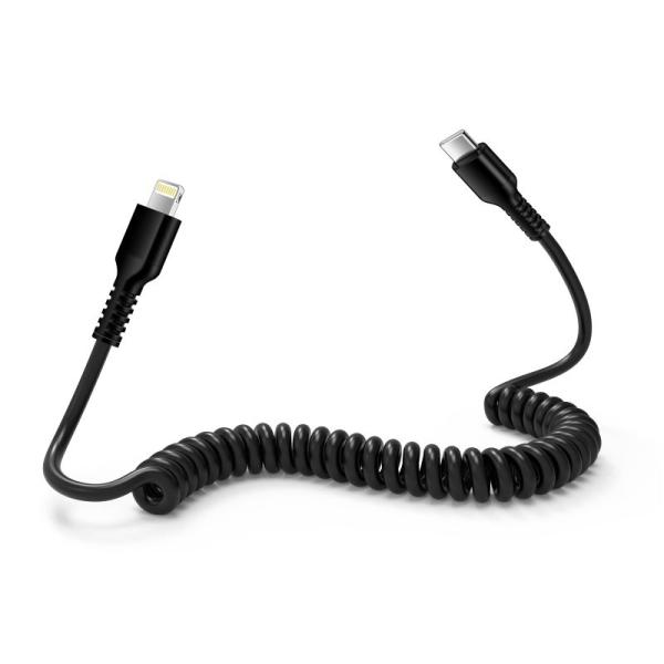◆商品名はコチラ：USB-C ライトニングケーブル 短い0.4mから1.5Mまで自由伸縮 車用コイル タイプC iPhone充電ケーブル PD20W急速充電/ ◆商品情報：・【Power Delivery 3.0 20W急速充電】このLig...