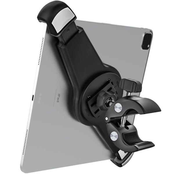 ◆商品名はコチラ：EXSHOW フィットネスバイク取付 タブレット ホルダー ハンドルバー ポール 取付 室内バイク 用 ランニングマシン ルームランナー エ ◆商品情報：・【360°調節可能】ユニバーサルボールデザインのエクササイズバイク...