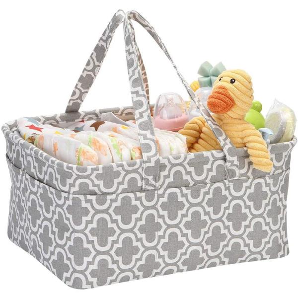 ◆商品名はコチラ：ITITUUベビー用品収納バッグおむつバッグ 育児グッズ おもちゃ入れ収納 収納ケース カゴ 出産祝い バッグ ボックス 出産準備 車載旅行 ◆商品情報：・?【多機能＆多用途】収納バッグとして適用場所が広く、仕切りの位置を...