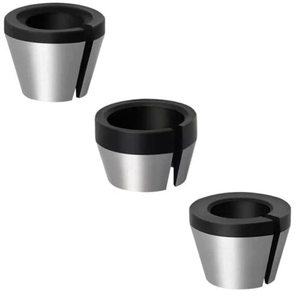 ◆商品名はコチラ：コレットチャック 3本セット 6mm/6.35mm/8mm トリムコレットチャック DIY 工具 電動工具 トリマーアクセサリ 回転工具用  ◆商品情報：・仕様：コレットチャック 3本セット、6mm/6.35mm/8mm ...