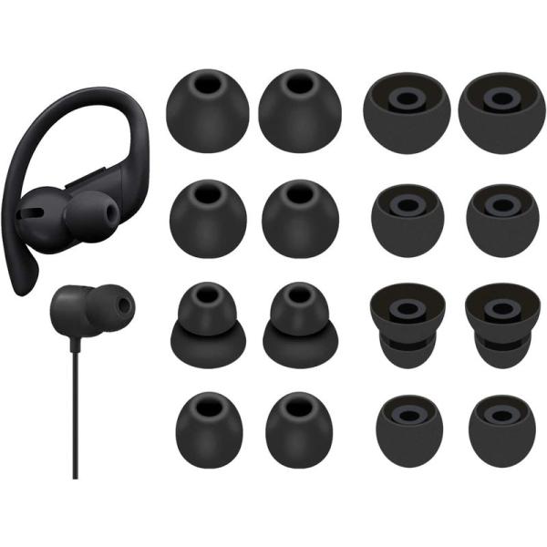 ◆商品名はコチラ：A-Pcas イヤーチップ Beats Flex イヤホン用 イヤーピース Powerbeats Pro イヤホン用 イヤーチップ Beat ◆商品情報：・【パッケージ内容物】イヤーピース　8ペア　（L／M／S／ダブルフラ...