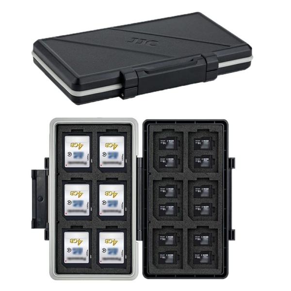 ◆商品名はコチラ：JJC 36 スロット 大容量 メモリーカードケース 12枚 SD SDHC SDXC カード + 24枚 MicroSD TF MSD カ ◆商品情報：・【便利】軽量で持ち運び可能です。・【大容量】12枚SD SDHC ...