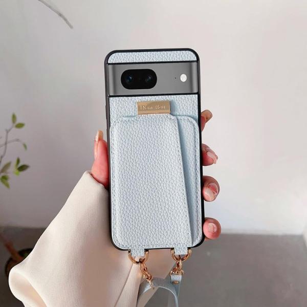 ◆商品名はコチラ：NanHou Google Pixel 8 ケース 手帳型 高質PU ファッション手帳型 斜めショルダーストラップ付き（長さ調整可能）耐衝撃 ◆商品情報：・【多機能スタイリッシュデザイン】（1）マグネット開閉式：携帯ケース...