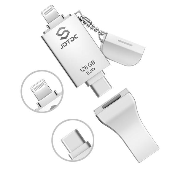 ◆商品名はコチラ：iPhone USBメモリ128GBApple MFi認証 iOS 17に対応3 in1 iPhone USB フラッシュドライブ iPho ◆商品情報：・??【パスワードとデータの暗号化機能、高速性と安全性】iPhone...