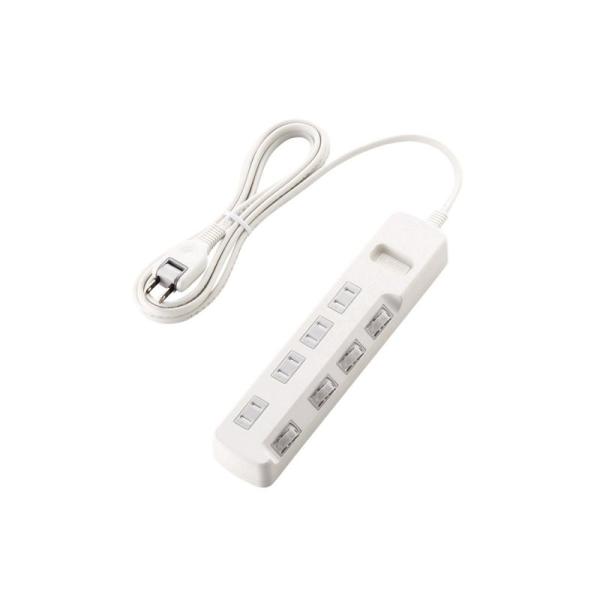 ◆商品名はコチラ：エレコム 電源タップ 雷ガード 個別スイッチ ほこりシャッター付 4個口 2.5m ホワイト T-K6A-2425WH ◆商品情報：・パソコンやテレビなどの精密機器を雷から守る。高性能雷サージ吸収素子内蔵、安全性と使い勝手...