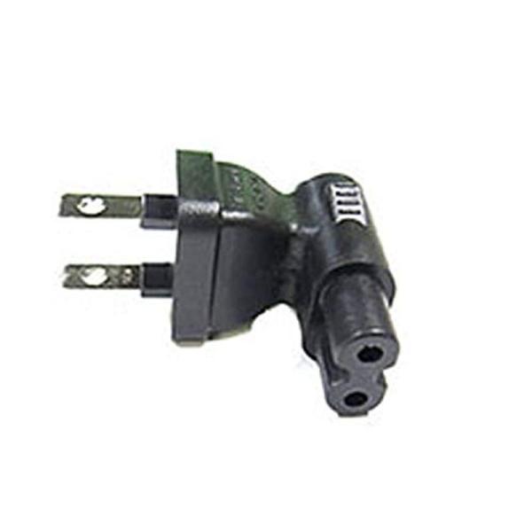 ◆商品名はコチラ：電源直角変換プラグ(メガネ型ACコード)/2Pin(オス)⇔2Pin(メス)(EP-W-2PA) ◆商品情報：・12A-125V・L字型変換アダプタ・PSE認証品・□2ピンメガネ型オスケーブルを2ピンコンセントへL字に変換...