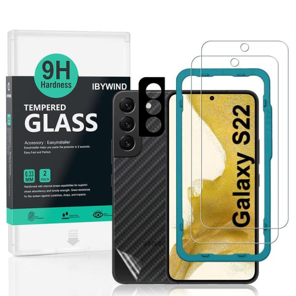 ◆商品名はコチラ：Ibywind ガラスフィルム Samsung Galaxy S22 5G 用強化 ガラス 保護 フィルム 2枚セット カメラレンズプロテ  ◆商品情報：・[HD保護]：ガラスは最大99％の高透明度で、Samsung Ga...