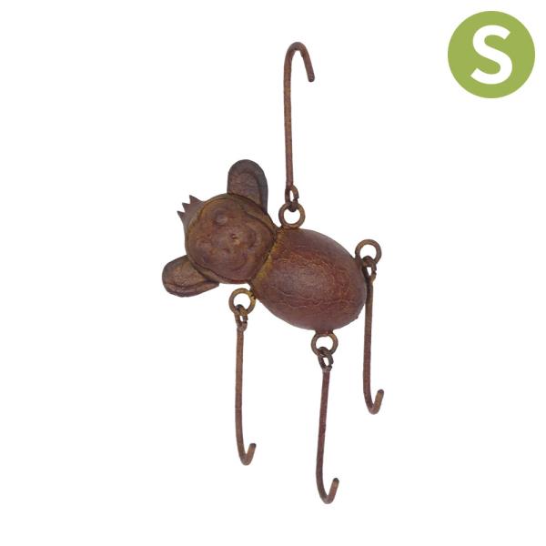 【サイズ】約幅6×奥行3.5×高さ14.5cm、手・脚の長さ：6.5cm【素材】ブリキ【原産国】中国※色、形、サイズ等個体差がありますのであらかじめご了承ください。※手作り品のため塗装ムラ、表面の歪み、凹み、欠け等がある場合がございます。手...