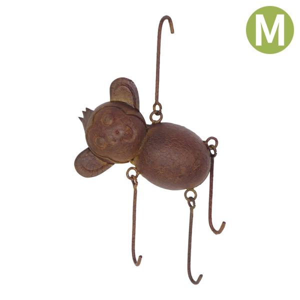 【サイズ】約幅8.5×奥行4.5×高さ19cm、手・脚の長さ：8cm【素材】ブリキ【原産国】中国※色、形、サイズ等個体差がありますのであらかじめご了承ください。※手作り品のため塗装ムラ、表面の歪み、凹み、欠け等がある場合がございます。手作り...