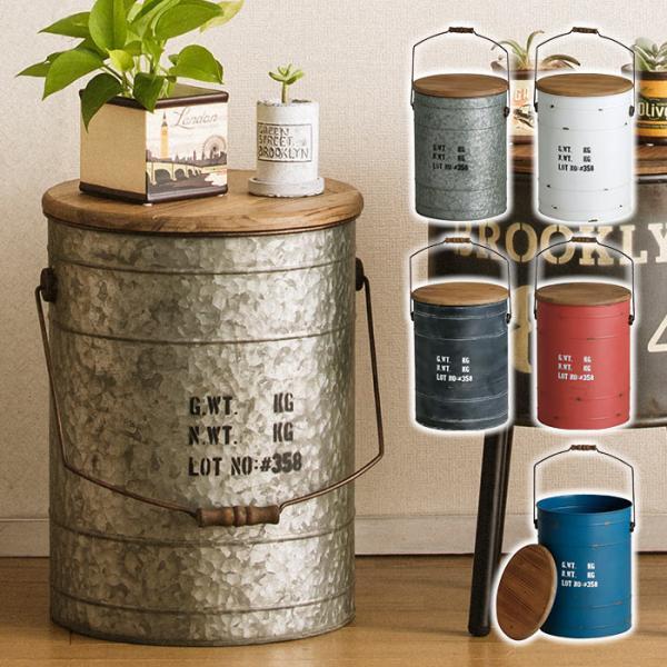 商品名はTabouret＝スツール、Bidon＝(油用などの)金属製のドラム缶という意味を組み合わせた造語。ドラム缶をイメージしたボックススツール。もちろん中は収納として使用できます。流行インテリアとも難なく馴染むオールド感が魅力。【サイズ...