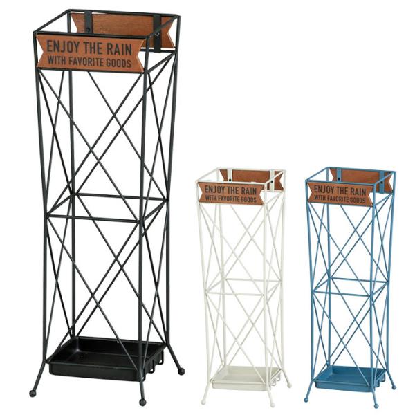 商品名はmots＝言葉、bois＝木という意味の仏語を組み合わせた造語。プリントには「お気に入りのアイテムで雨を楽しむと」いう意味の文章が書かれています。【サイズ】W16xD16xH48cm【素材】アイアン、MDF【モボワ・アンブレラスタン...