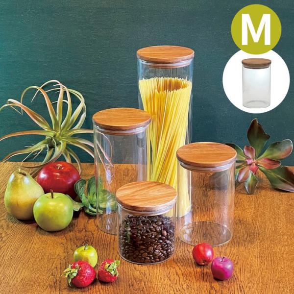 アカシア製のフタがおしゃれなグラスジャー。蓋にはシリコンパッキン付きで密封できます。ガラス容器は耐熱性なので、煮沸消毒もok♪【サイズ】約直径100×高さ155mm【素材】耐熱ガラス・シリコン・アカシア（植物オイル仕上げ）【仕様】容量：約9...