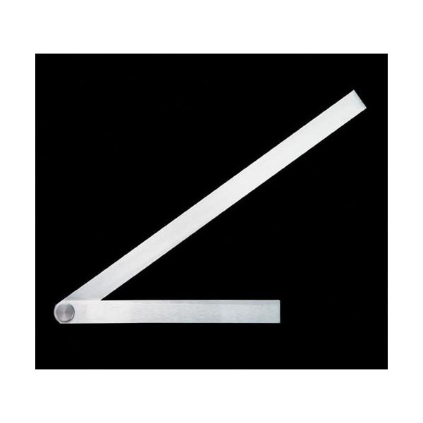 ケガキ時、角度写し時に使用する自由金ケガキ時、角度写し時に使用する自由金です。【機能】角度を任意に調節できます。【材質】■本体：ステンレス【サイズ】約タテ250×ヨコ15×奥行2mm、約91g※手を挟まないように注意してください。衝撃を与え...