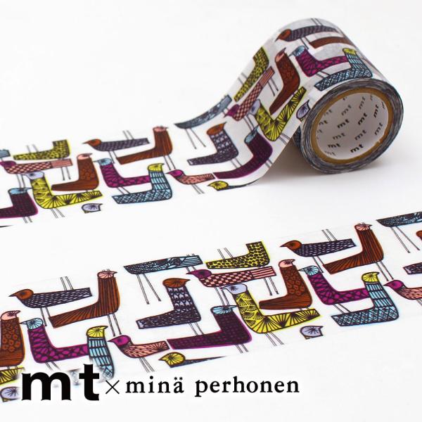 色柄さまざまな海鳥たちが集まる、賑やかでのどかな日常。【サイズ】50mm×7m巻【素材】基材：和紙、粘着剤：アクリル系【生産国】日本※貼る場所によっては、表面を剥がしたり、粘着剤が残る場合があります。目立たない部分で試してからご使用ください...