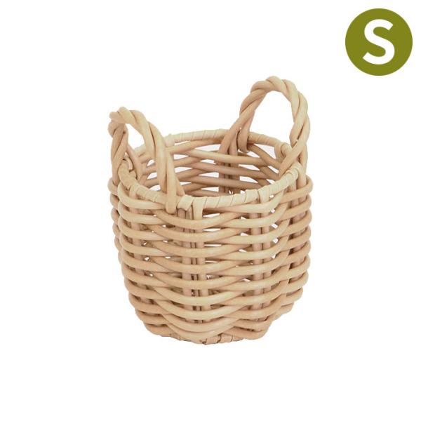 【サイズ】約直径12×高さ11.5（持ち手込16）cm【素材】ポリプロピレン・ワイヤー【原産国】中国※色、形、サイズ等個体差がありますのであらかじめご了承ください。※製造工程上、記載のサイズとは異なる場合がございます。良品の範囲内としてご理...