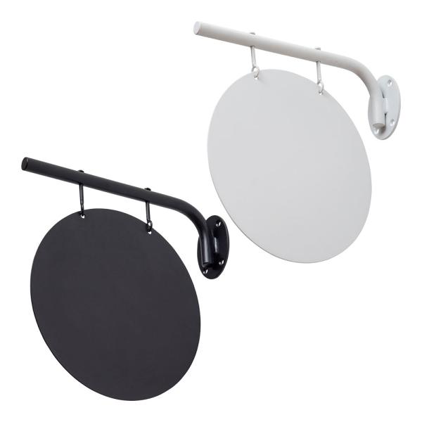 塗料やカッティングシートなどで、ロゴやメッセージを自由にデザイン。お店の看板や、お家の玄関のアクセントに。【サイズ】約幅6×奥行25.3×高さ25.7cmプレート：約直径22cmネジ穴サイズ：約直径0.5cm(4個)穴と穴の間隔：約3cm重...