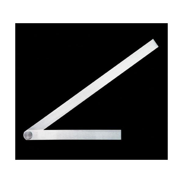 ケガキ時、角度写し時に使用する自由金ケガキ時、角度写し時に使用する自由金です。【機能】角度を任意に調節できます。【材質】■本体：ステンレス【サイズ】約タテ250×ヨコ15×奥行2mm、約91g※手を挟まないように注意してください。衝撃を与え...