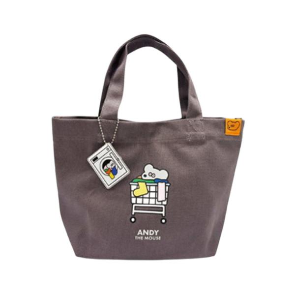 【キャラクター/グッズ/アニメ】ねずみのANDYからランチバッグが登場☆サブバッグとしてもぴったりのサイズ♪●サイズ：約高さ19.5×幅30.5×マチ10cm●素材：コットンキーワード：ロータスウィング