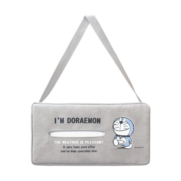 【キャラクター/グッズ/ティッシュボックスカバー/カー用品】ドラえもんからティッシュケースが登場☆紐付きで車の中やお部屋の中に釣り下げられるよ♪●サイズ：約縦125×横245×厚み65mm●素材：コットン、ポリエステル、ポリプロピレンキーワ...
