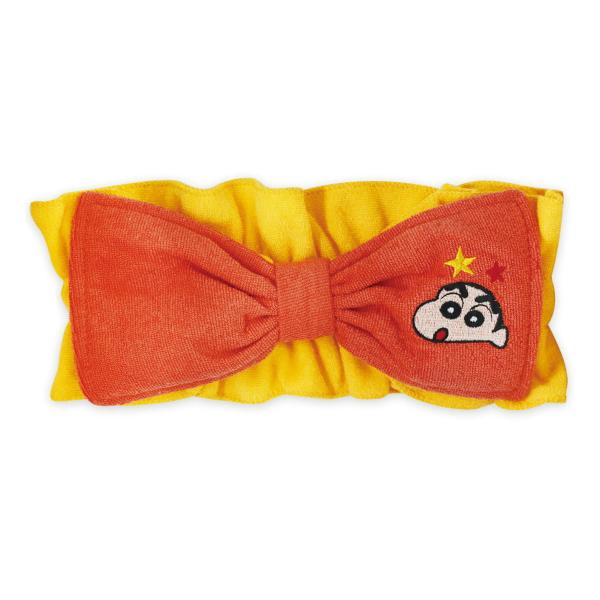 【キャラクター/グッズ/アニメ/ヘアバンド/アクセサリー/おしゃれ/リラックス】クレヨンしんちゃんからヘアバンドが登場☆大きなリボンがかわいいね♪洗顔時やリラックスタイムに！●サイズ：頭回り43〜60cm×幅10cm●素材：ポリエステルパイ...