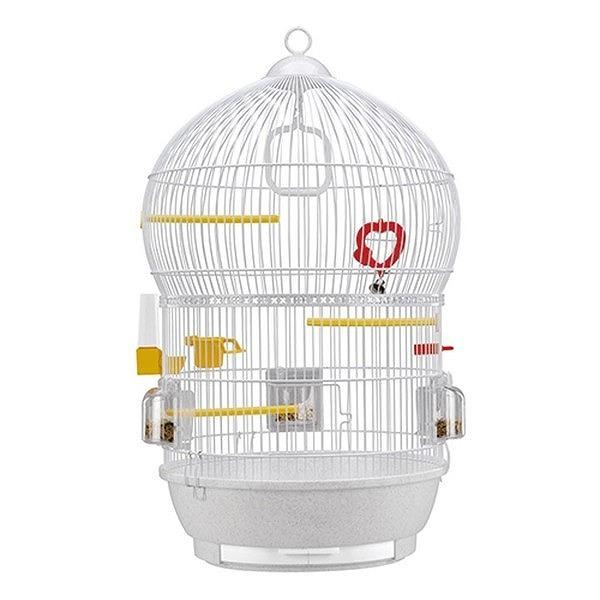 イタリアferplast社製　鳥かご　おしゃれなドーム型です。パーツが揃っているから、すぐに飼育できます。別売りのＦ５４スタンドかＦ６０スタンドにのせれば、さらにオシャレな雰囲気に♪■商品サイズ　O 43.5 x H 65.5 cm※受け皿...