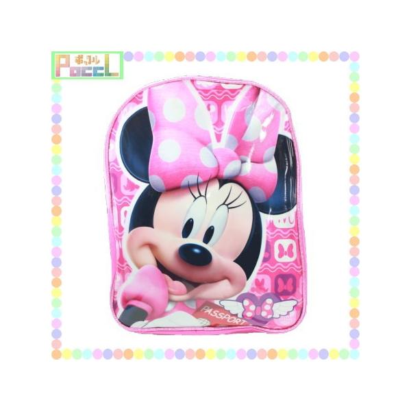 【キャラクター/グッズ/アニメ/リュックサック/子ども/入園/遠足/旅行/登園カバン】ディズニーからリュックサックが登場☆大人でもミニー気分を味わいたい人にお勧めの大き目のリュックサックです！旅行やお出かけに持っていけば話題になること間違い...