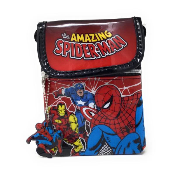 【マーベル/キャラクター/グッズ/子ども/キッズ】スパイダーマンからショルダーポーチが登場☆ちょっとしたお出かけに便利な小さなポーチです。●サイズ：約H140×W110×D20mm※こちらは海外輸入品のため、多少の傷・汚れ・糸のほつれ等があ...