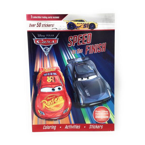 【ディズニー/マックイーン/キャラクター/グッズ/おもちゃ】カーズからアクティビティーブックが登場☆前半は物語に合わせてシールを貼るステッカーブック！後半はぬりえになっている欲張りアイテム♪●サイズ：約H277×W200×D4mm※こちらは...
