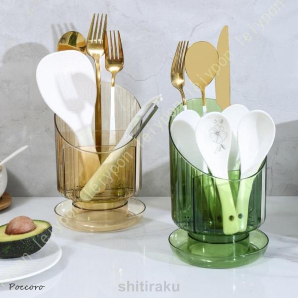 【商品仕様】箸立てキッチンの小物類がたくさん収納できるキッチンツールスタンドです。食卓をオシャレに演出してくれるキッチンアイテムです 製品：約11.5*17cm。具体的な製品とサイズは画像の説明を見てください。材質：PET製。注意：製品は箸...