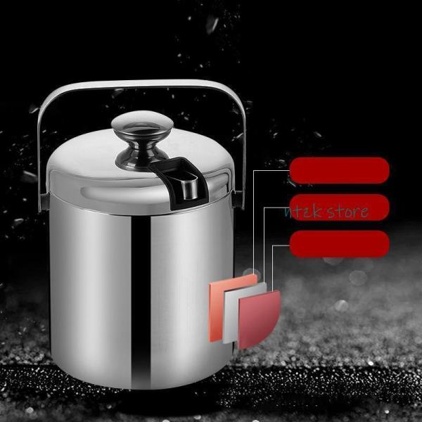商品名:アイスペール 二重構造 真空断熱 アイスバケツ 1300ml ステンレス製 アイスバケット 蓋付き アイストング付き プロ仕様 業務用 飲食店 居酒屋 パーティー                            商品説明:アイ...