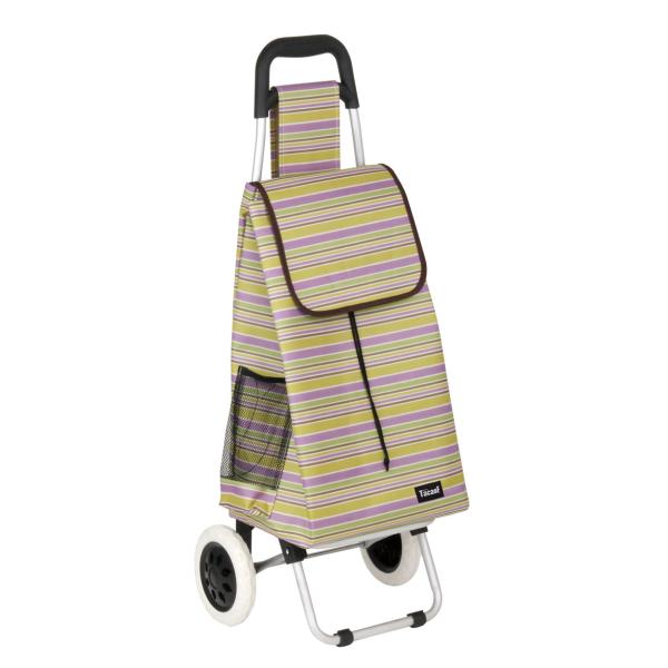 ●バッグの間口が大きく、荷物の出し入れが楽々●バッグ裏面にあるファスナーポケットは小物の収納に便利　【商品詳細】カラー：カラフルボーダー サイズ：使用時/幅370×奥行300×高さ945mm、折りたたみ時/幅370×奥行160×高さ945m...