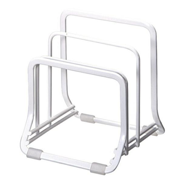 大理石調シンクトップのキッチンに馴染むホワイトカラーサイズ D122×W123×H138mmカラー ホワイト材質 本体＝鉄（樹脂コーティング）脚ゴム＝シリコーンゴム