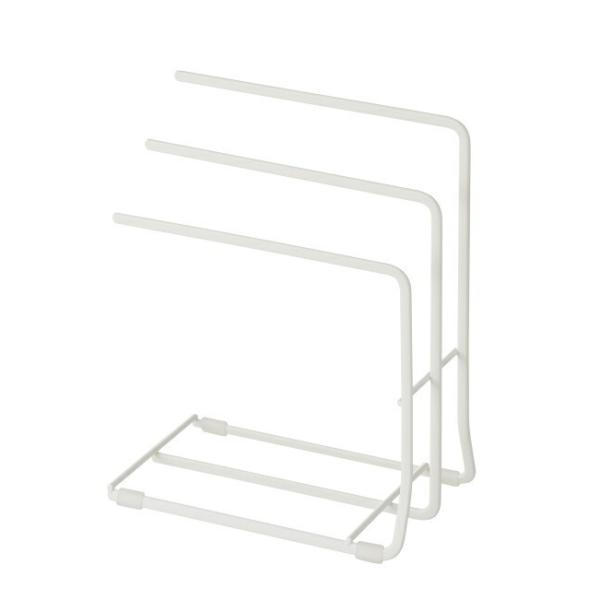 大理石調シンクトップのキッチンに馴染むホワイトカラーサイズ D118×W203×H250mmカラー ホワイト材質 本体＝鉄（樹脂コーティング）脚ゴム＝シリコーンゴム