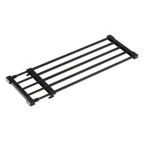 光沢を抑えたマットな質感仕様ありそうであまり見かけなかったブラックカラーの突っ張り棒つや消しの質感はインテリアとしてもお使いいただけます。◆ねじ・クギ不要、取り付け＆取り外しが簡単。◆伸ばした部分もしっかり置けます◆賃貸でも安心。壁を傷つけ...