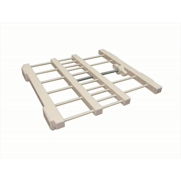 狭い場所を仕切ってみませんか？●すき間を有効活用！●どなたでも設置可能！カラー ホワイトJANコード 4977612210300サイズ 幅19-28×奥行23×高さ2.2cm耐荷重 2kg材質 (綿材):鉄製・エポキシ樹脂粉体塗装(樹脂部品...