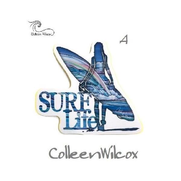 Colleen Wilcox  コリーンウィルコックス　耐水屋外ステツカー　２種　SURF LIFEステッカー　お届け方法ゆうパケットメール便　指定日代引き不可ブラント名　Colleen Wilcox  コリーンウィルコックス　生産地日本　...