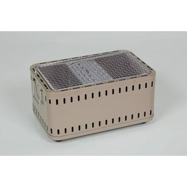 輻射効果&amp;遠赤効果で食材に直接炭火があたらず、少ない炭で効率よく焼けます。 製造国:日本 素材・材質:本体:スチール(焼付塗装仕上げ)火床:スチール・ユニクロメッキ焼き網:Crメッキ 商品サイズ:本体:約W39×D25×H19.6c...