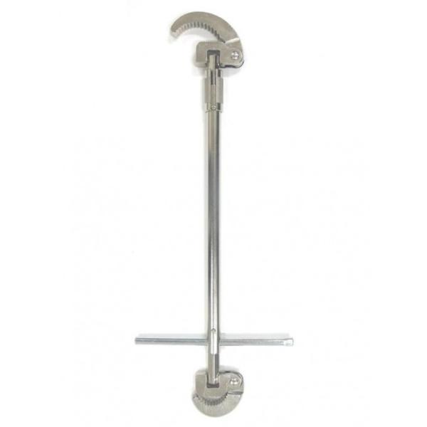 ヘッド部分が折り曲げ可能なので、モンキーレンチなどが使用不可能な狭い場所のナットなどを回すのに便利です。ラチェット機構付きで回しやすいレンチです。小レンチは主に対辺23~24mm、大レンチは主に対辺30~48mmに使用できます。 生産国:日...