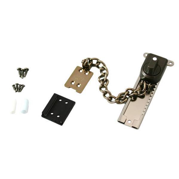 引き戸に取り付けられる防犯チェーンです。 生産国:中国　※サプライヤー直送品　　