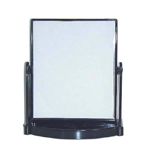 ヘアーピン等小物を入れるトレイ付です。 生産国:日本 素材・材質:鏡:ガラスフレーム:スチロール樹脂 商品サイズ:本体:170×147×63mm、鏡面:143×120mm　※サプライヤー直送品　　