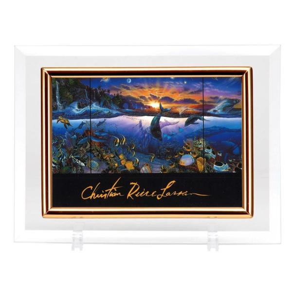 クリスチャン・リース・ラッセン(Christian Riese Lassen)が描いた、深みのあるブルーを基調に鮮烈な色彩の調和で見るものを惹きつける絵をセットした、透明感が美しいクリスタルフレームです。透明なガラスのフレームがラッセンの絵...