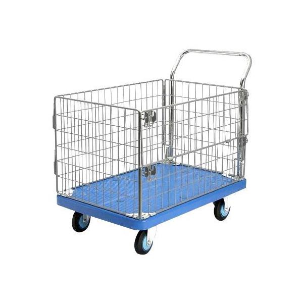 金網枠付で移動中に荷物を落とす心配がありません。デッキ部分には高性能プラスチックを採用しており、耐久性もあります。 生産国:日本　※サプライヤー直送品　　