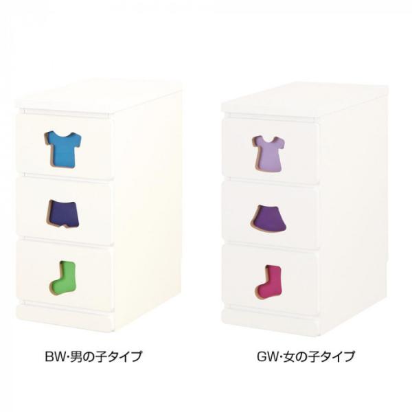 お子さまが楽しみながらおかたづけできるチェストです。引き出しのマークで、どこに収納すべきかが分かり、お子さまが自発的におかたづけ、着替えができるようトレーニングできます。マークには、色紙や写真を挟む事ができ、オリジナルチェストが作れます。 ...