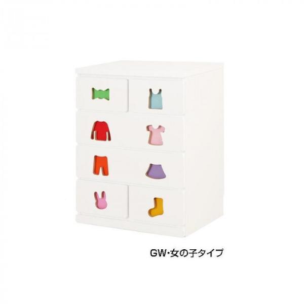 お子さまが楽しみながらおかたづけできるチェストです。引き出しのマークで、どこに収納すべきかが分かり、お子さまが自発的におかたづけ、着替えができるようトレーニングできます。マークには、色紙や写真を挟む事ができ、オリジナルチェストが作れます。 ...